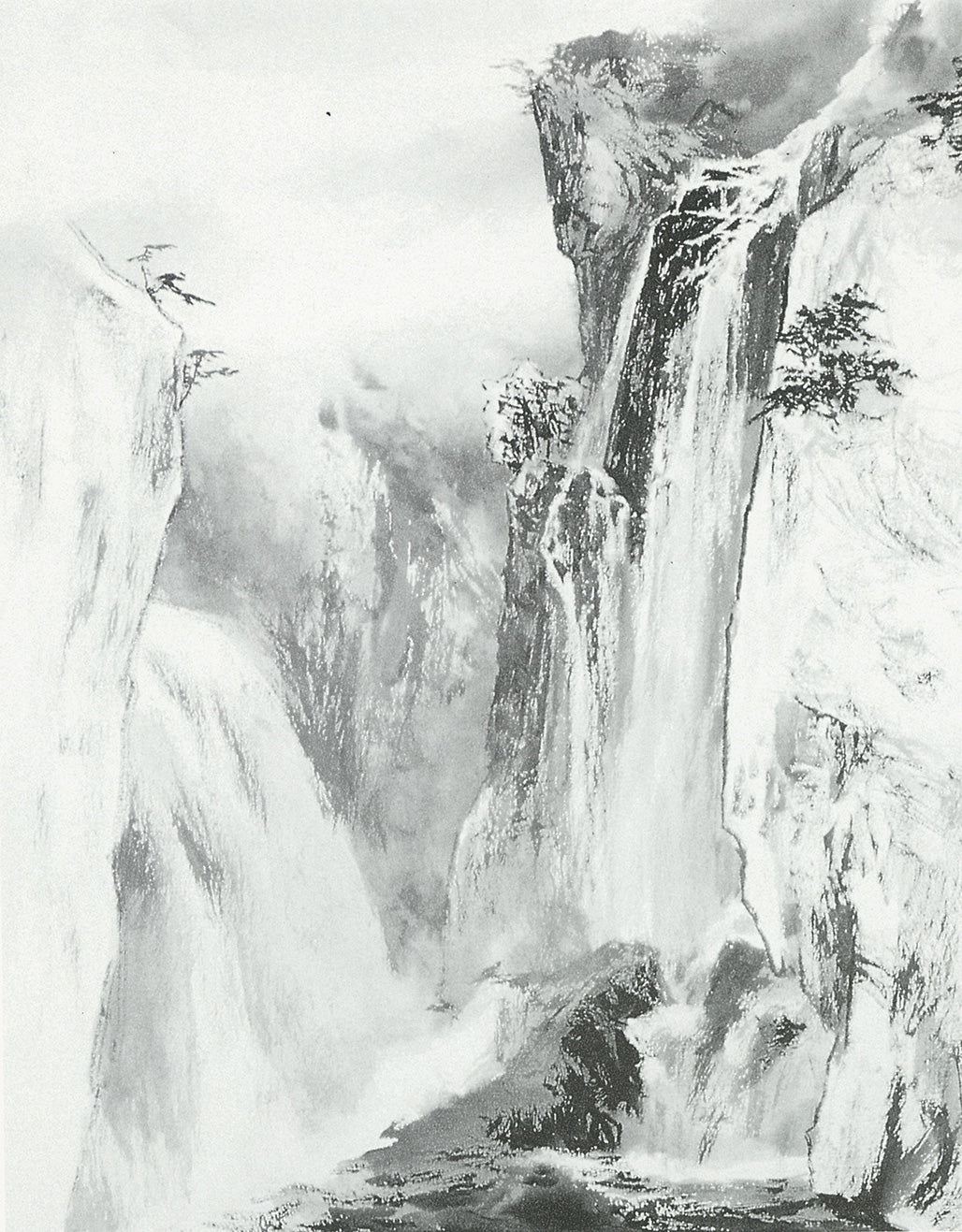 Ink Landscape from How to Paint Landscape by Sketching and Dotting
