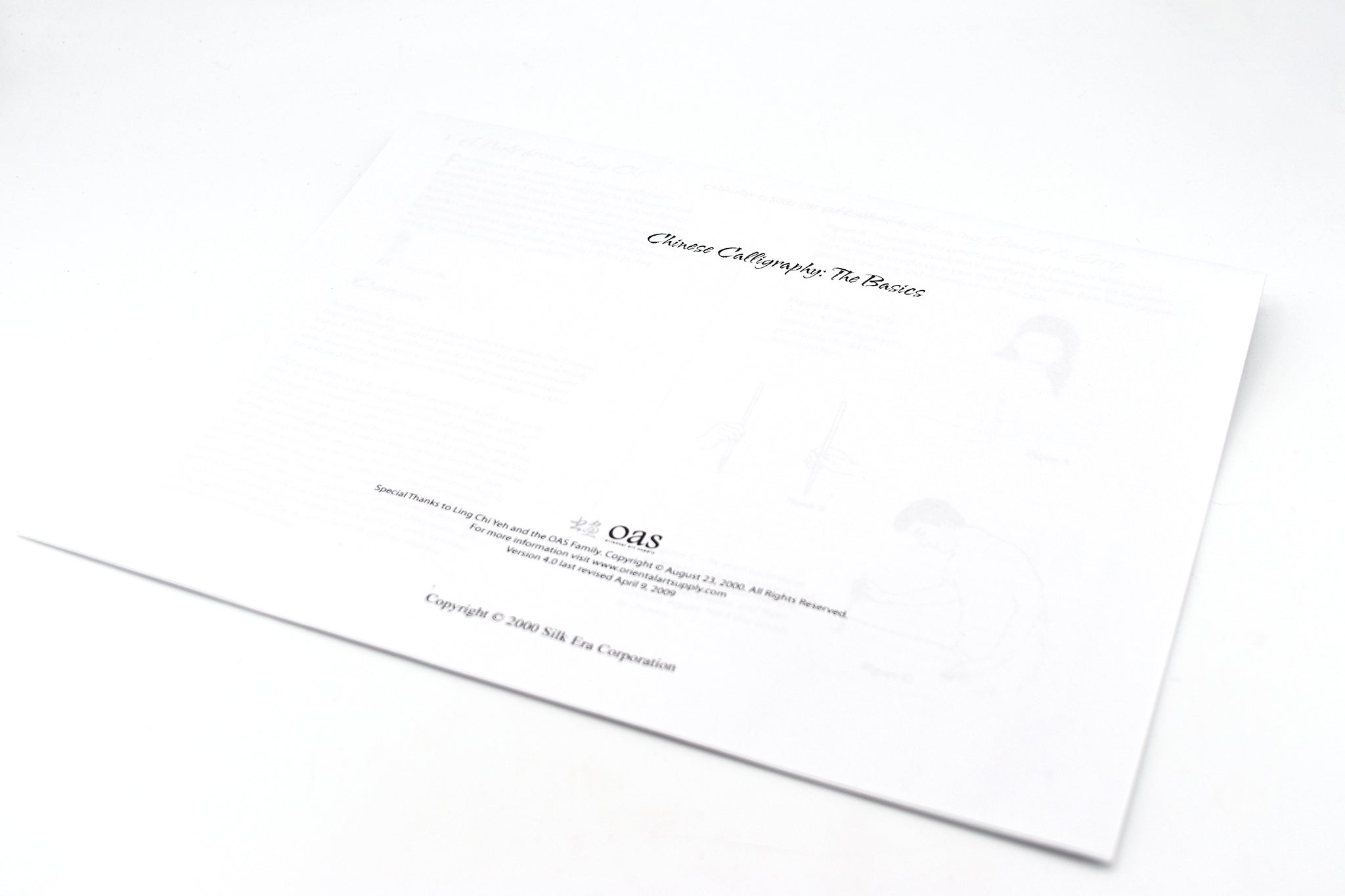 Calligraphy Booklet by Lingchi Yeh, Nicole Camargo & Jashin Yeh
