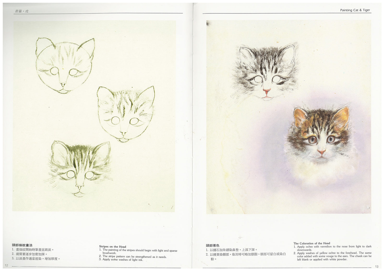 Painting Cat & Tiger by Shih Po-yun